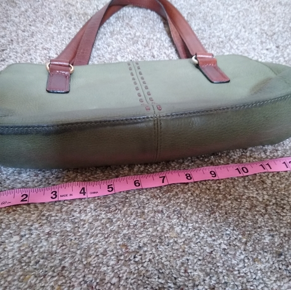 Fossil | Bags | Fossil Green Leather Handbag Purse | Poshmark